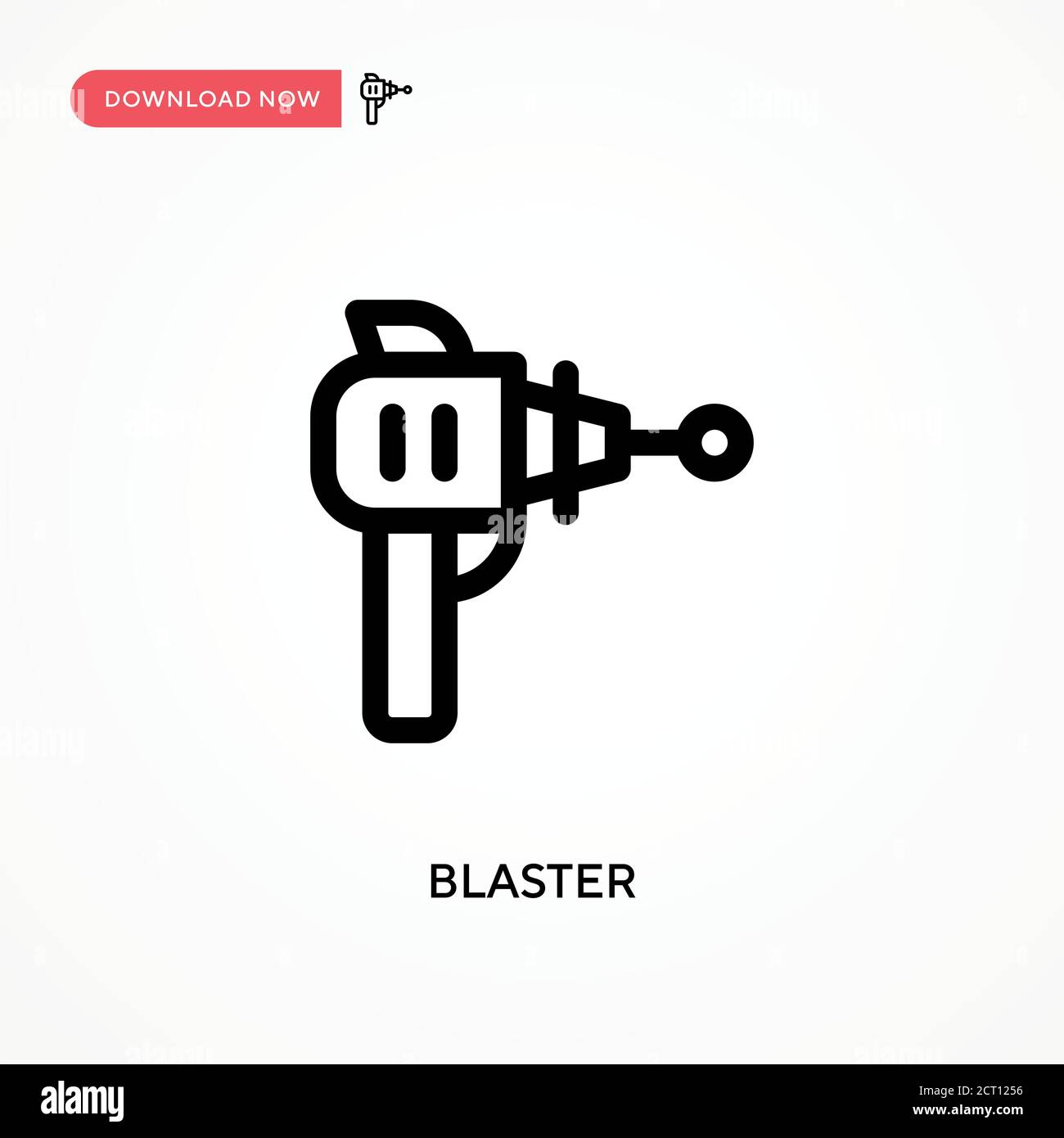 Blaster Simple vector icon. Modern, simple flat vector illustration for ...