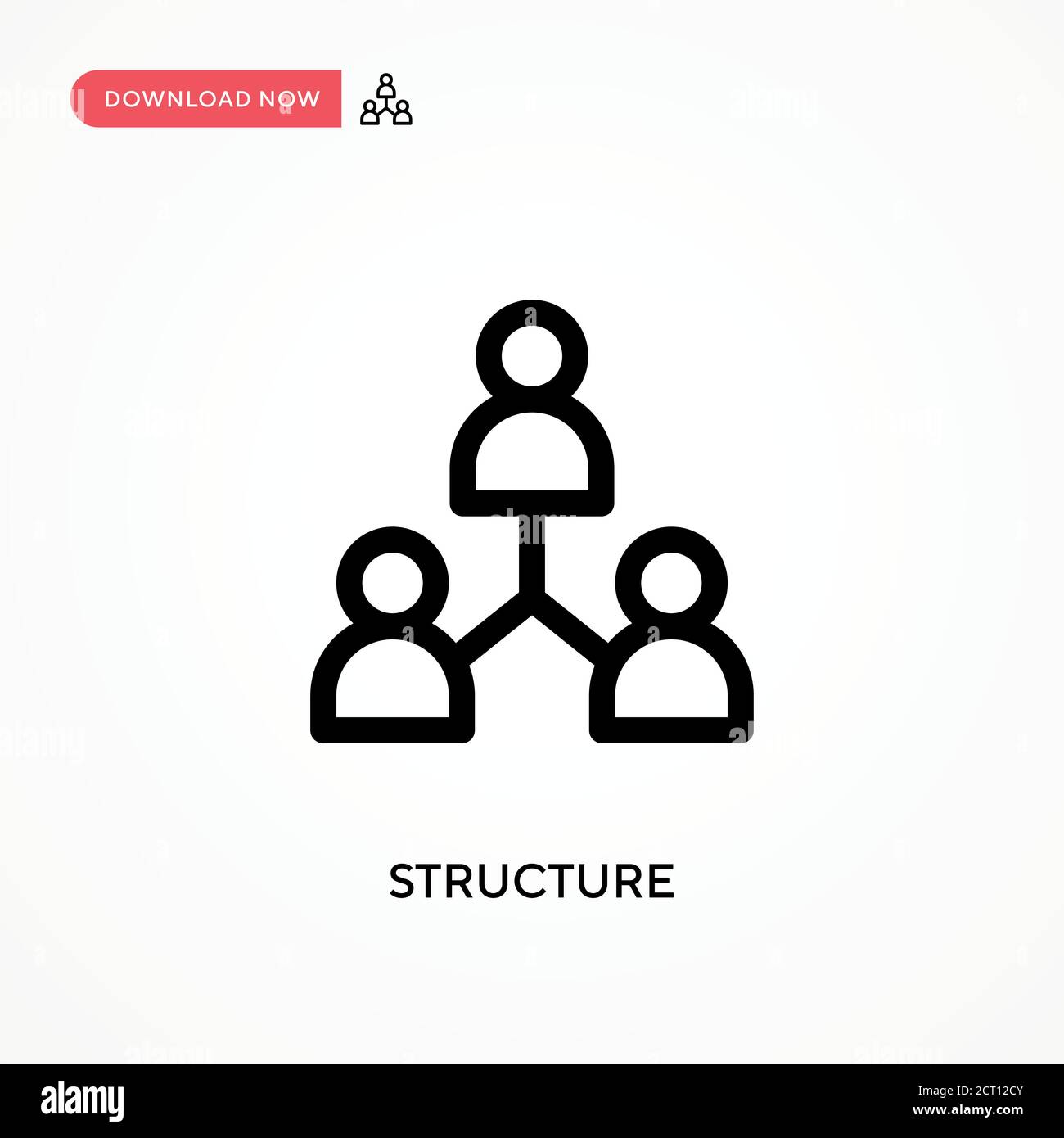 Structure Simple vector icon. Modern, simple flat vector illustration ...