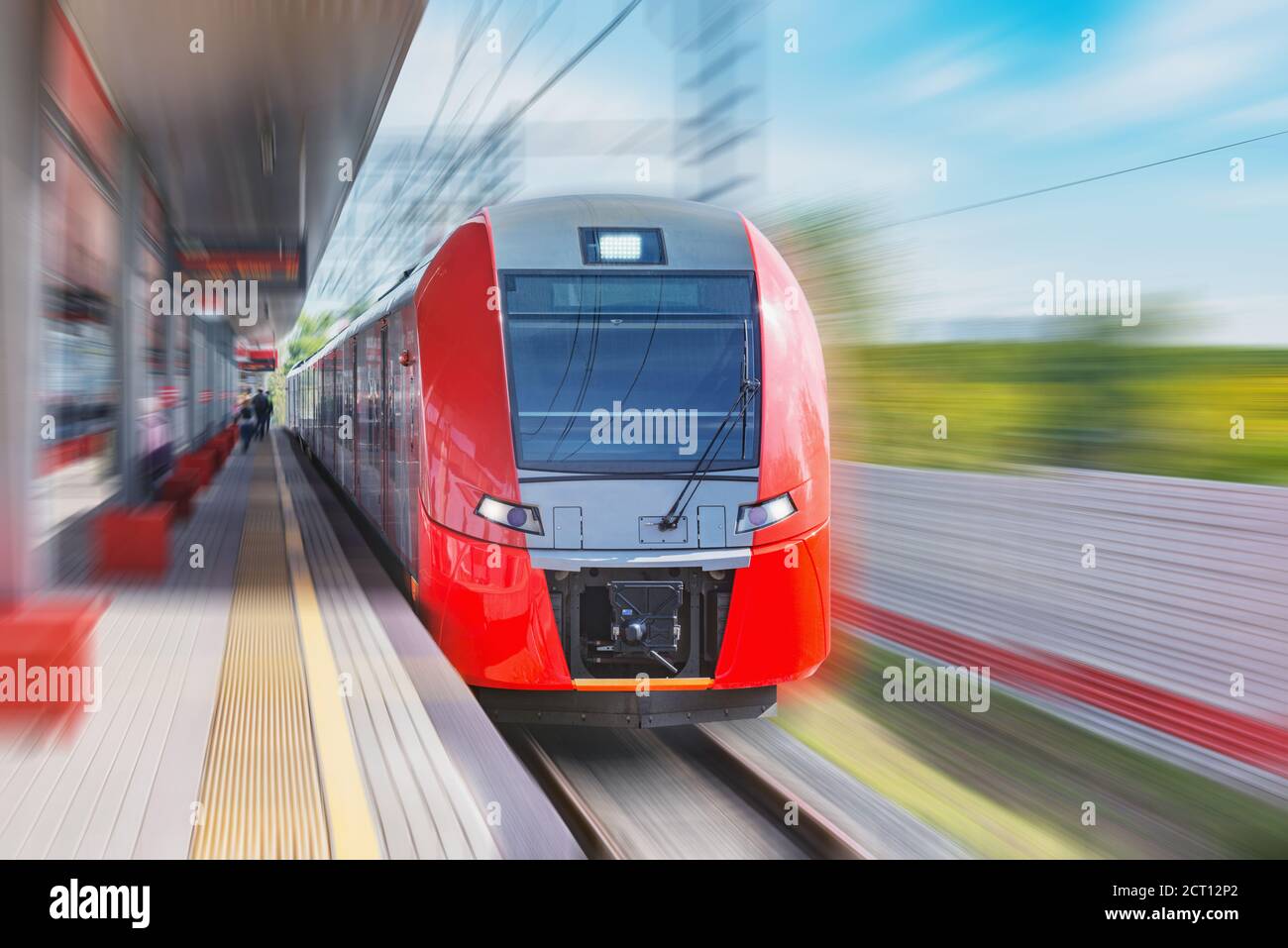 Blurred highspeed train hi-res stock photography and images - Alamy