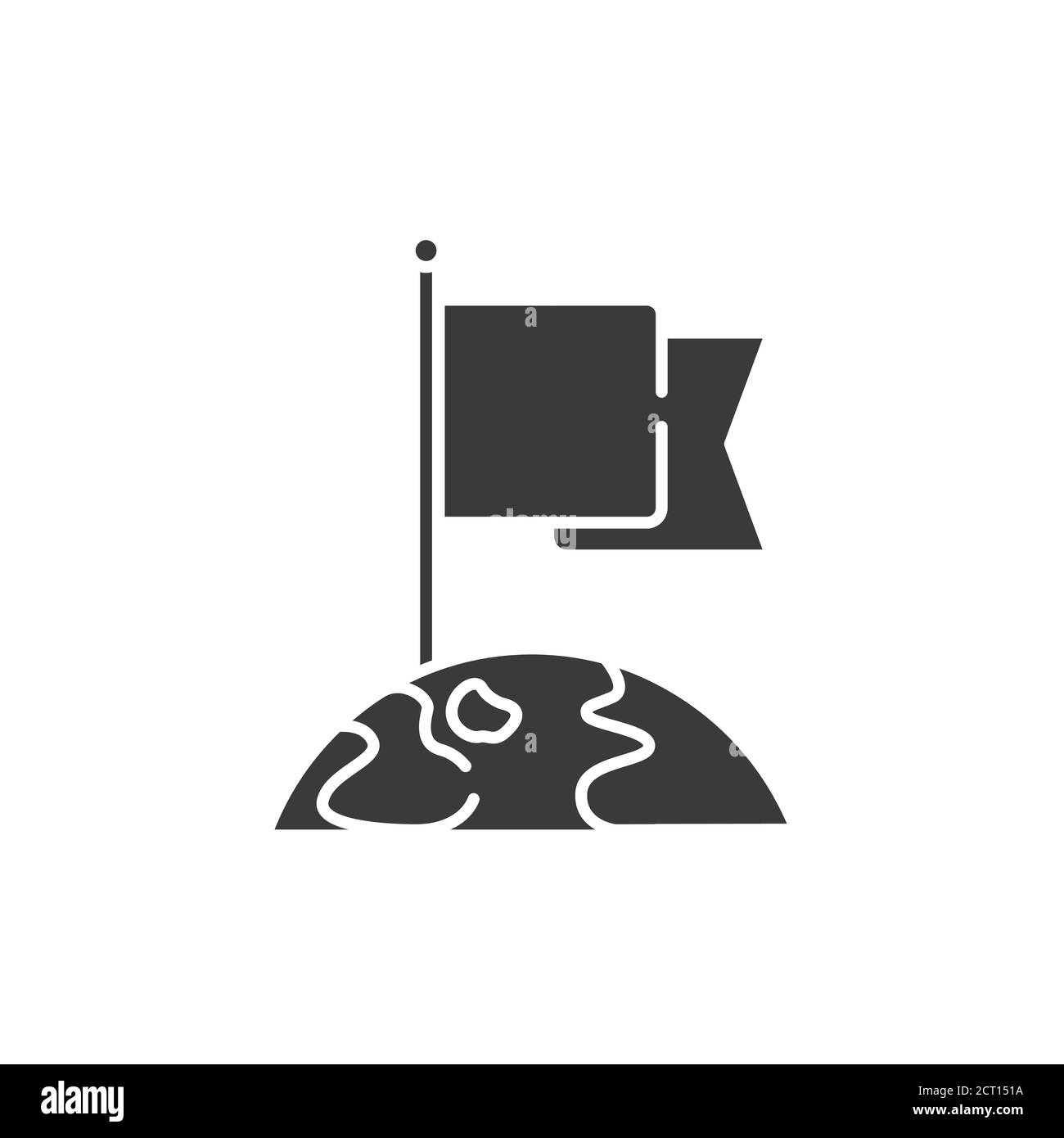 Victory flag black glyph icon. Championship. Goal achievement. Sign for ...