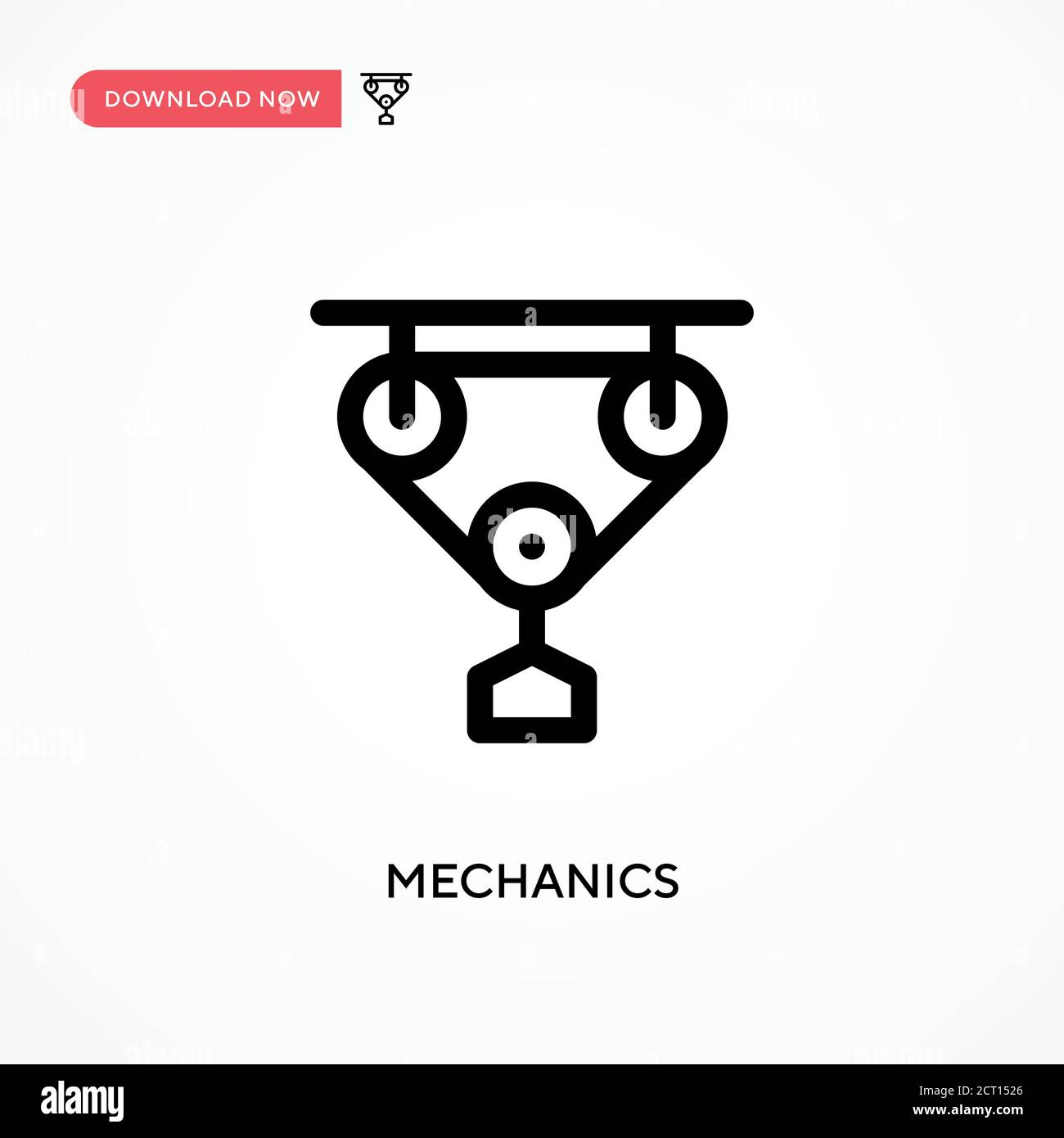 Mechanics Simple vector icon. Modern, simple flat vector illustration ...