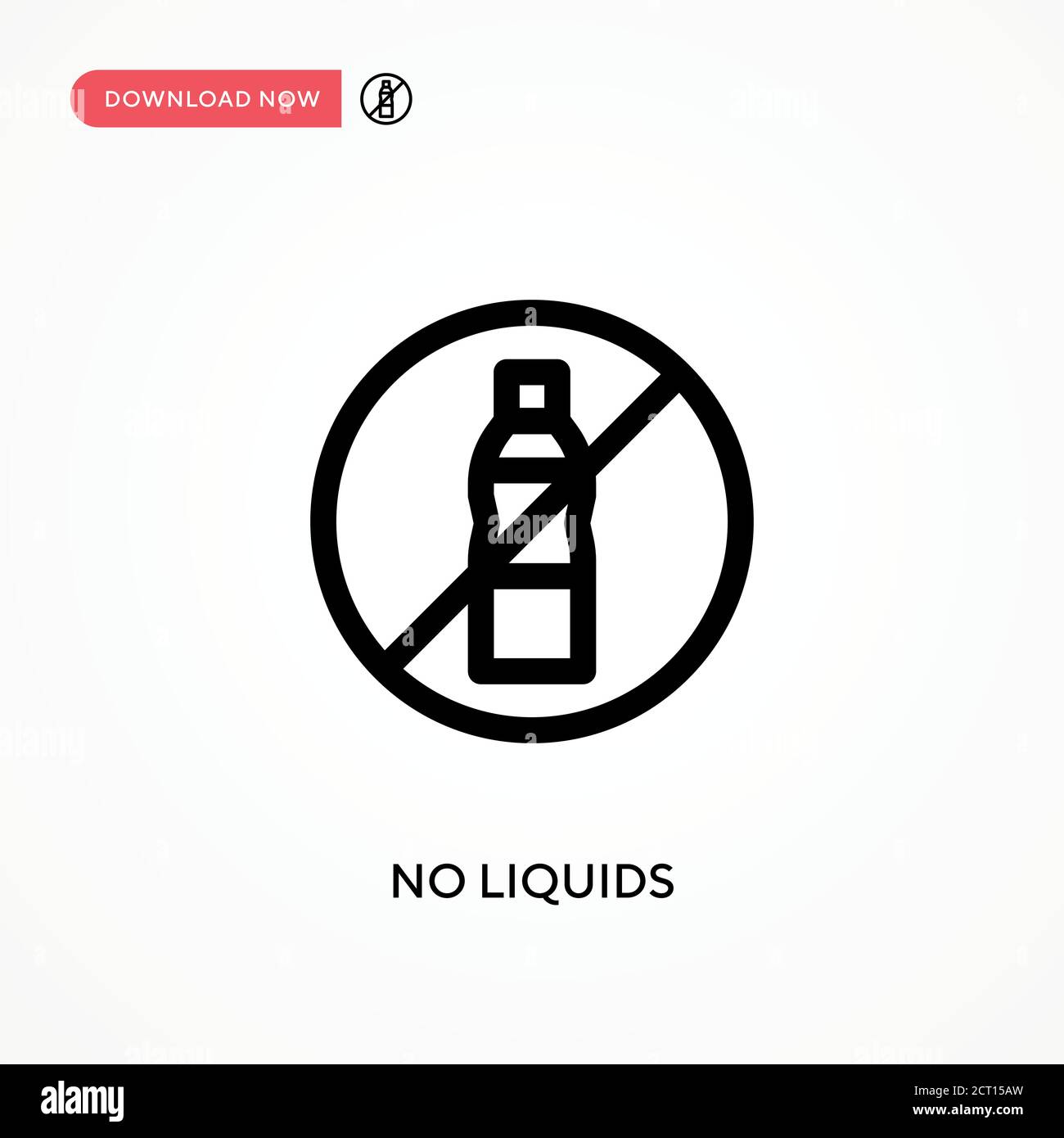 No liquids sign Stock Vector Images - Alamy