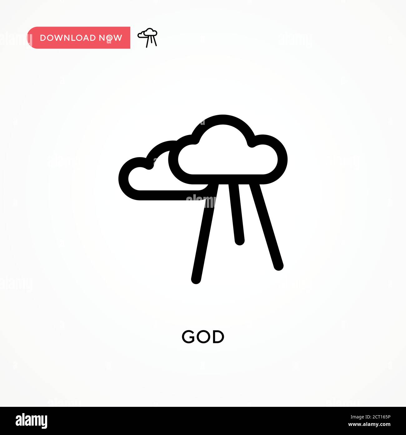 God Simple vector icon. Modern, simple flat vector illustration for web ...