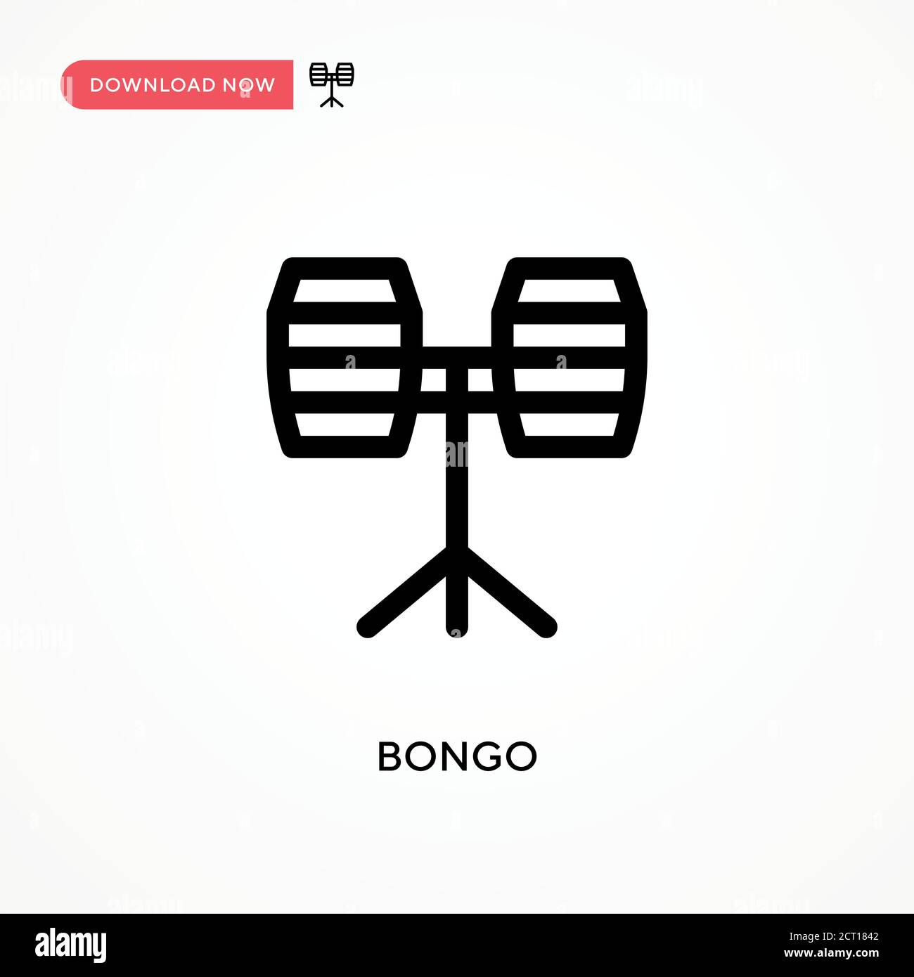 Bongos drum Stock Vector Images - Alamy