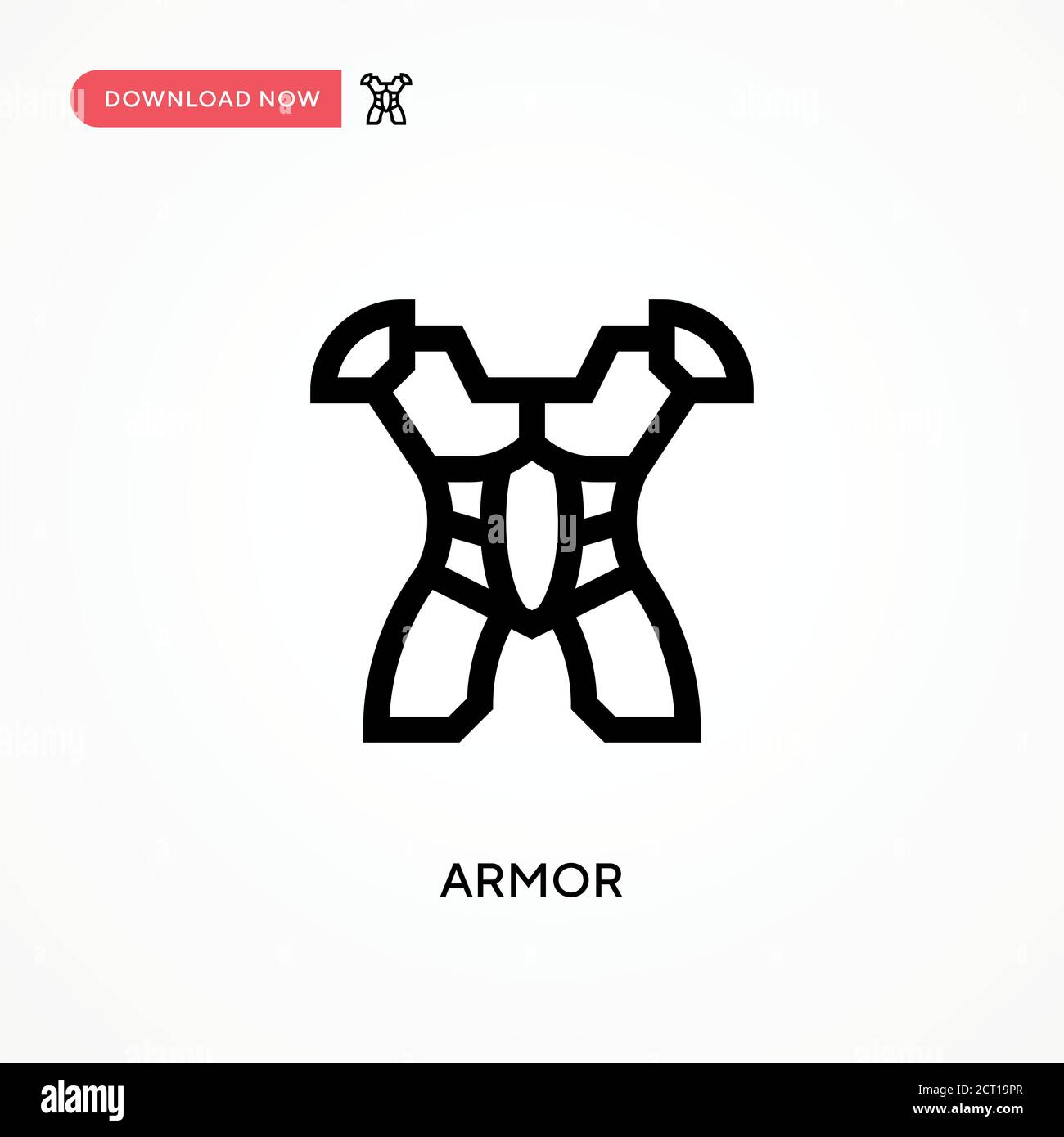Armor Simple vector icon. Modern, simple flat vector illustration for ...