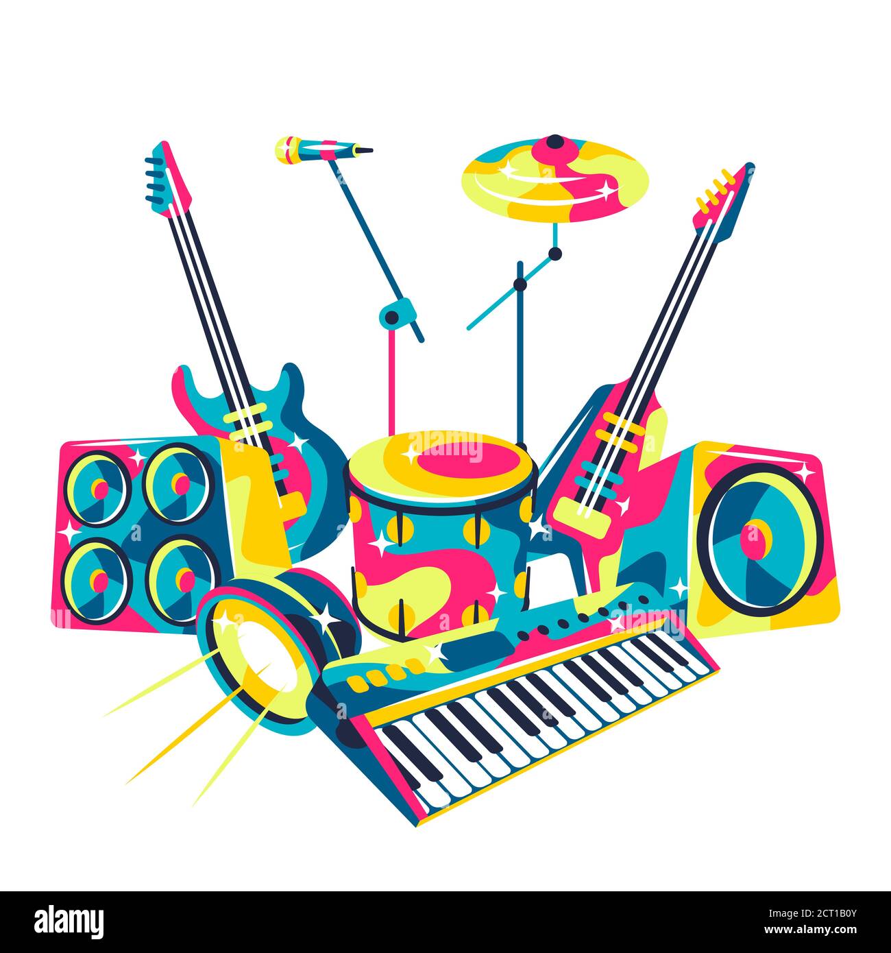 Musical cymbals Stock Vector Images - Alamy