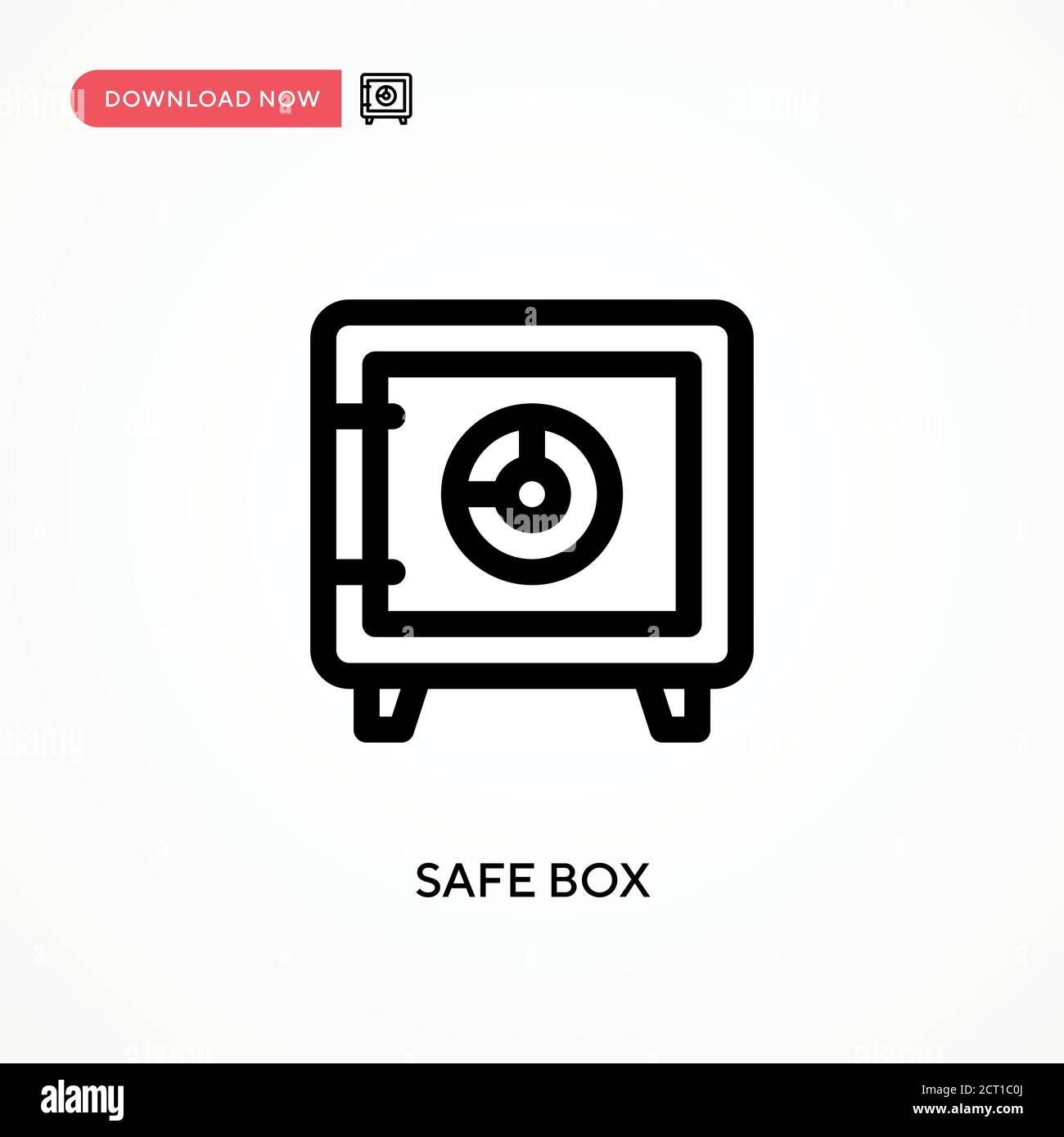 Safe box Simple vector icon. Modern, simple flat vector illustration ...