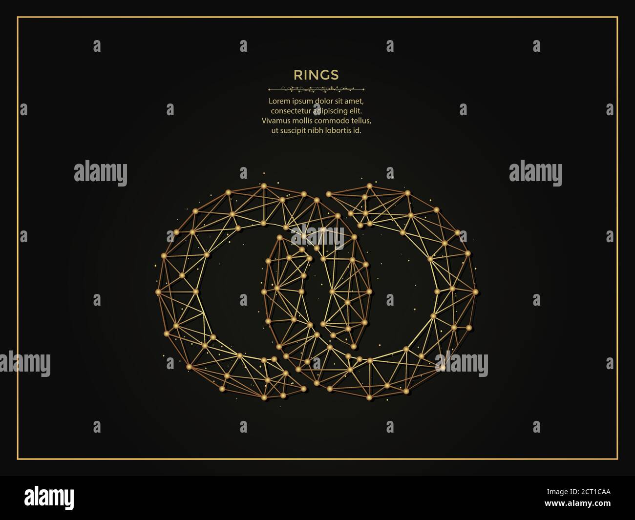 Connected rings vector vectors hi-res stock photography and images - Alamy