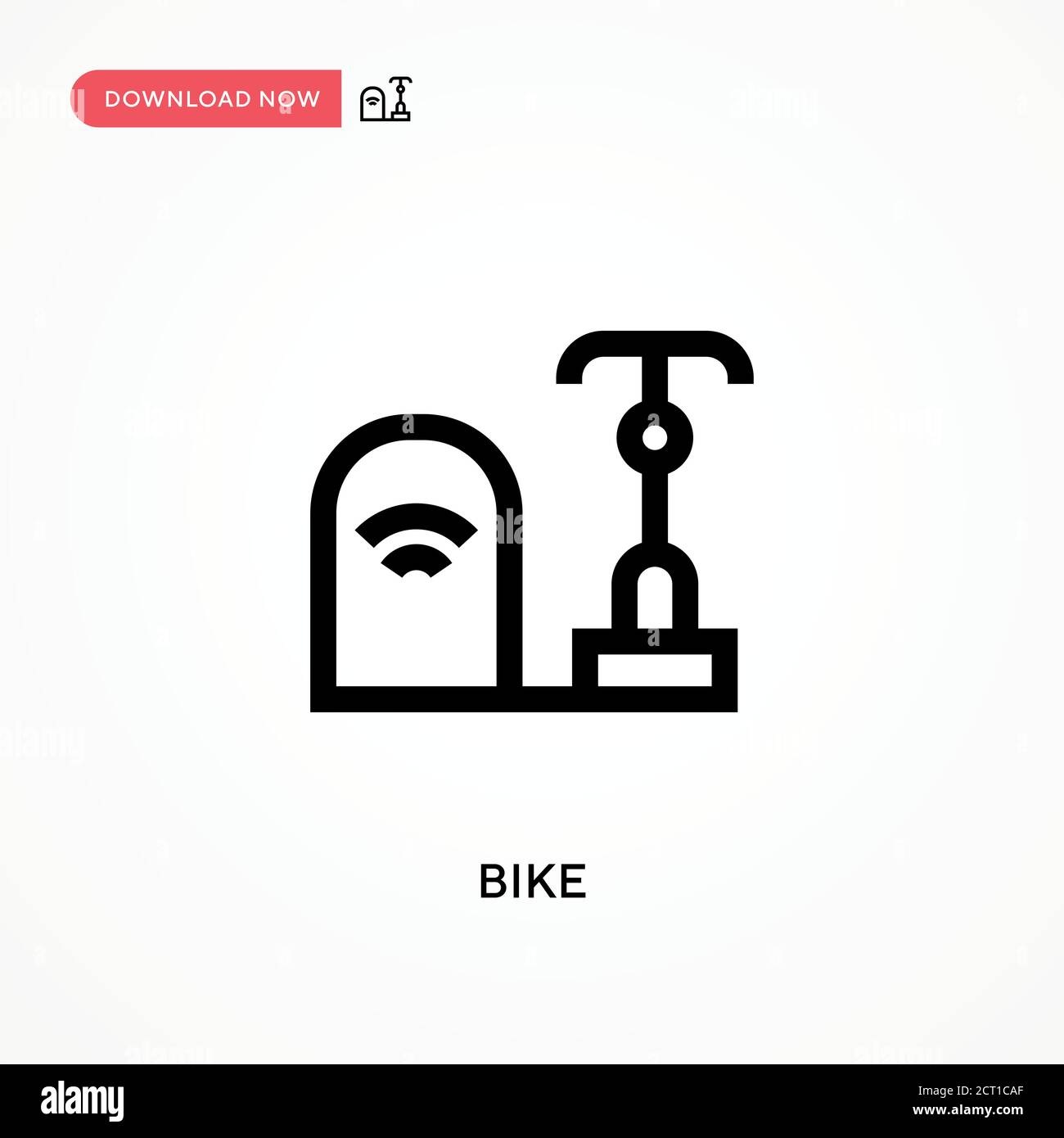 Bike Simple vector icon. Modern, simple flat vector illustration for ...