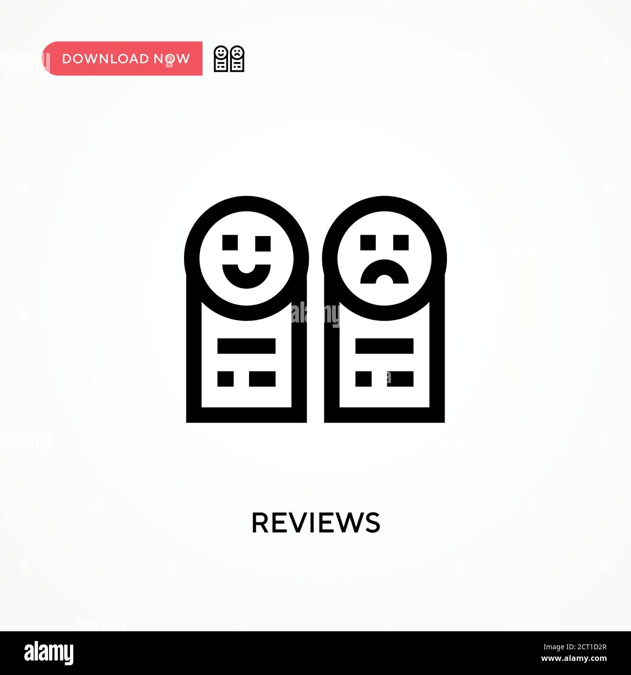 Reviews Simple vector icon. Modern, simple flat vector illustration for ...