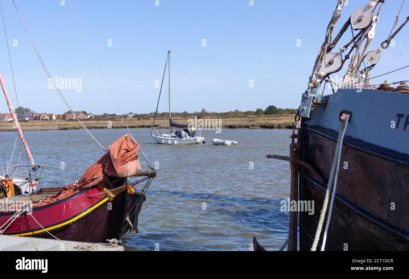 Coastal Scenes along River Blackwater & Quayside at Maldon, Essex ...