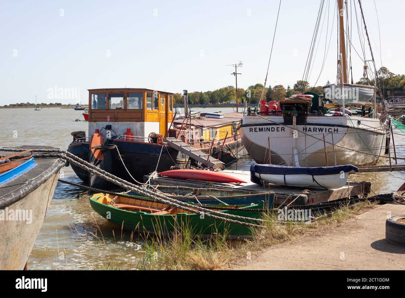 Coastal Scenes along River Blackwater & Quayside at Maldon, Essex ...