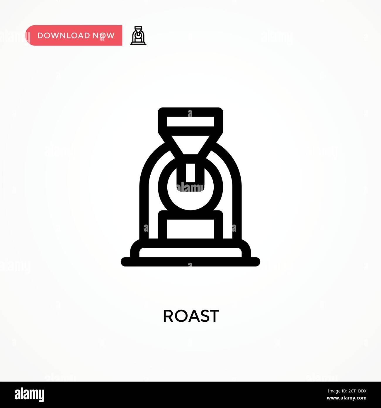 Roast Simple vector icon. Modern, simple flat vector illustration for ...