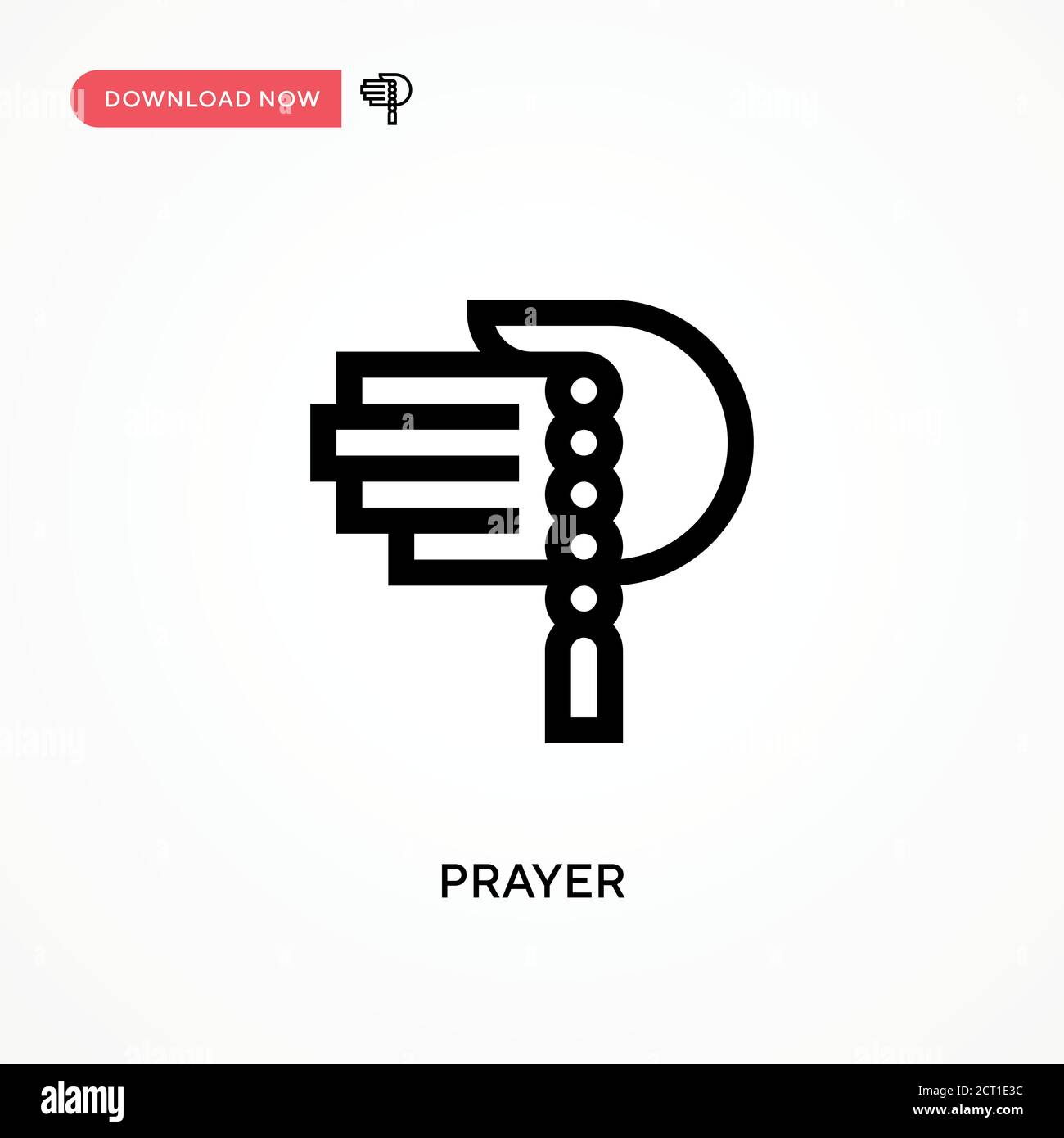 Prayer Simple vector icon. Modern, simple flat vector illustration for ...