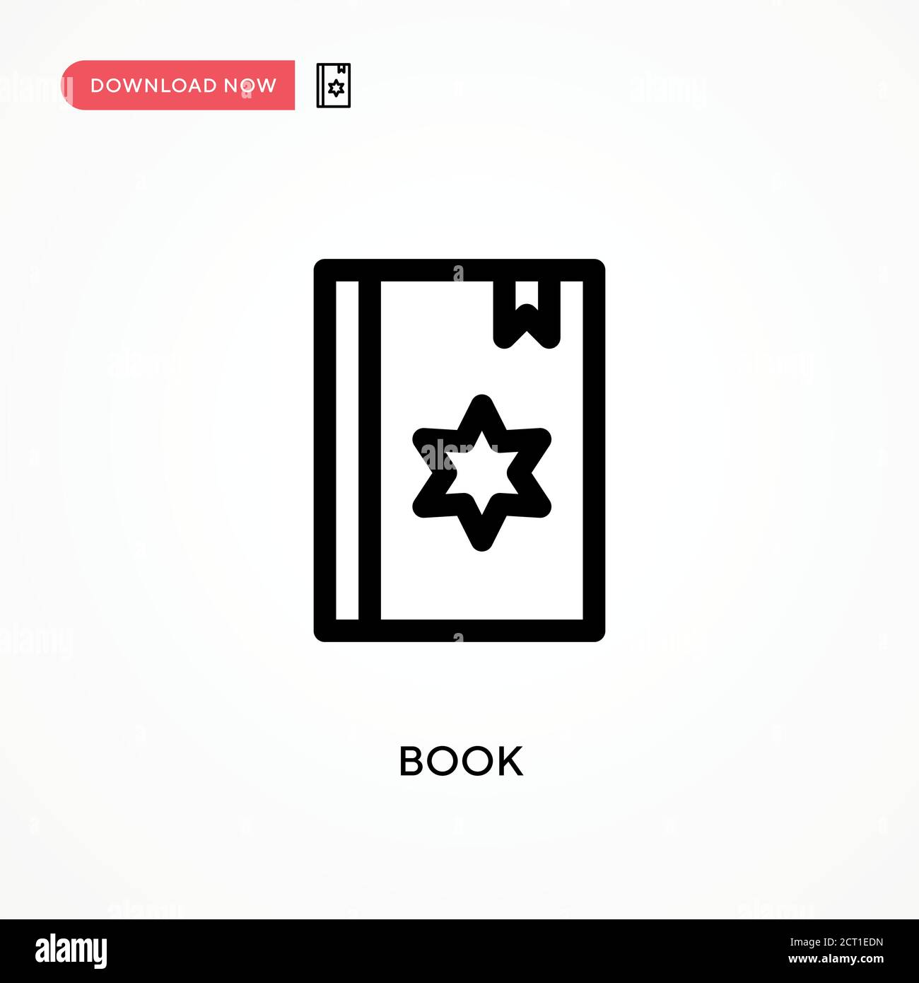 Book Simple vector icon. Modern, simple flat vector illustration for ...