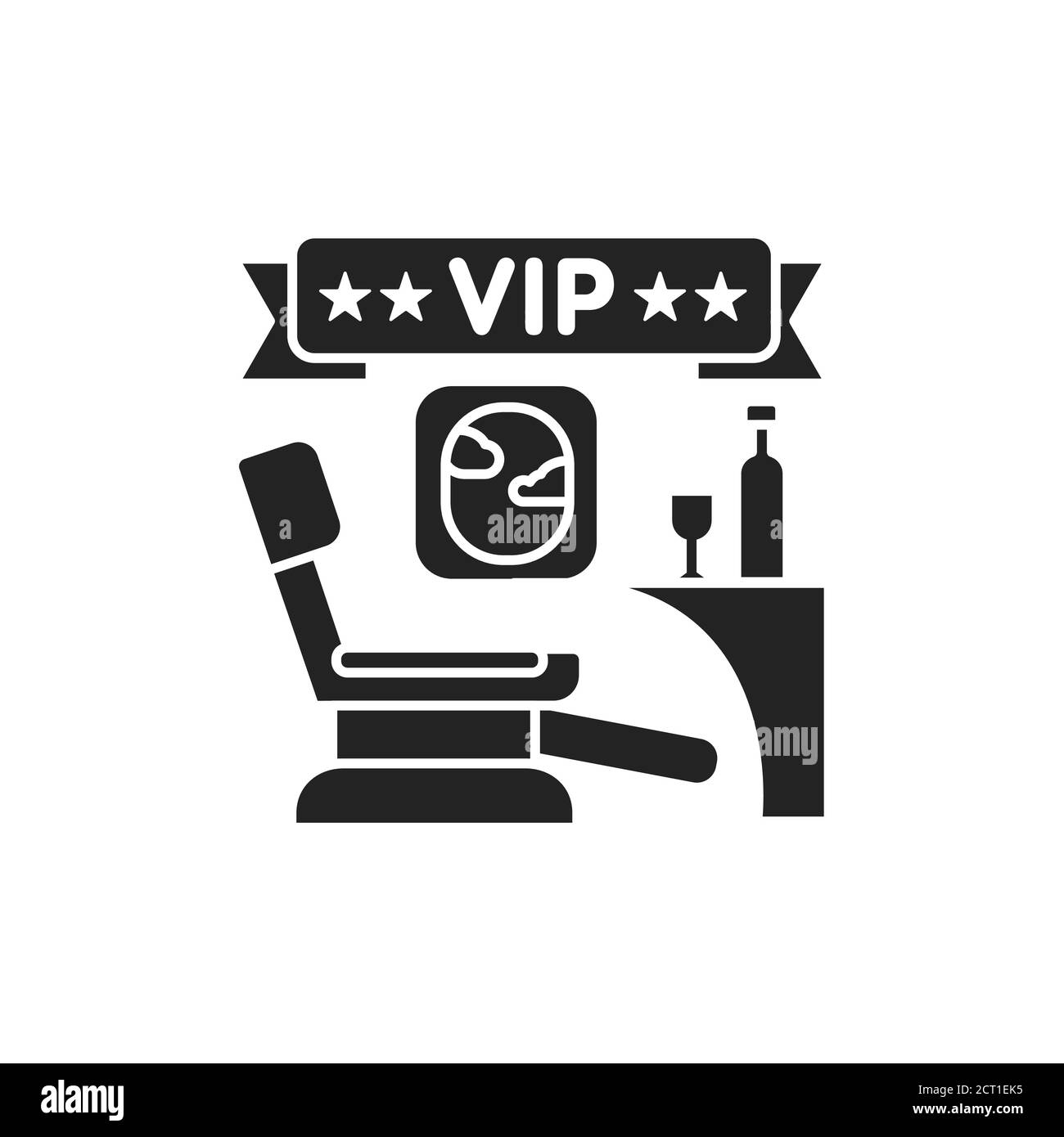 Luxury class plane interior Black and White Stock Photos & Images - Alamy