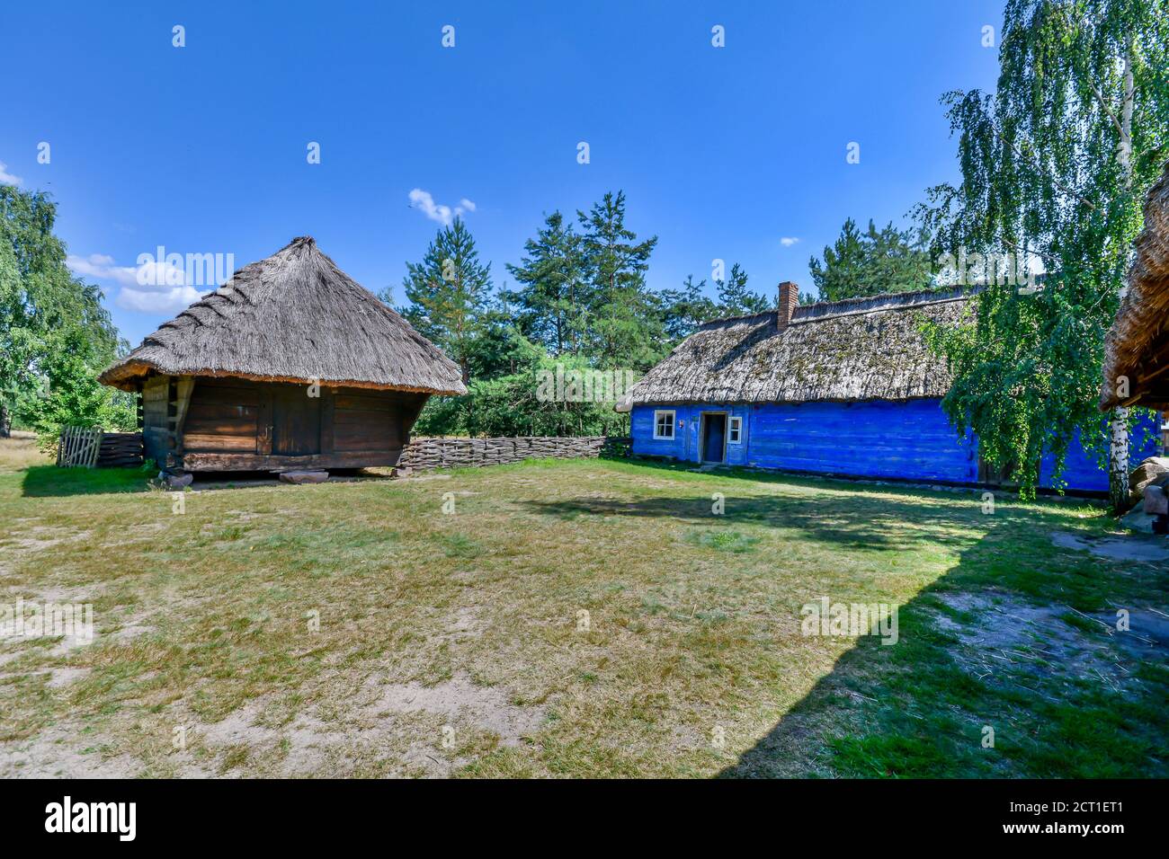 Old, historic rural buildings, Poland Stock Photo - Alamy