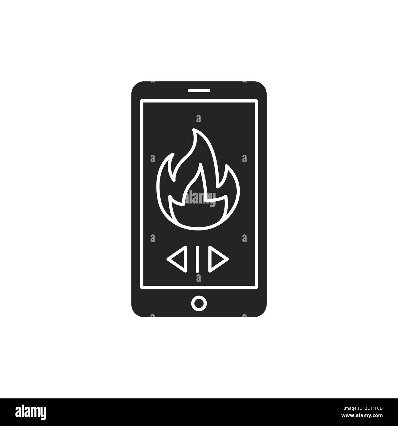 Remote control of heating in the house black glyph icon. Home heating ...
