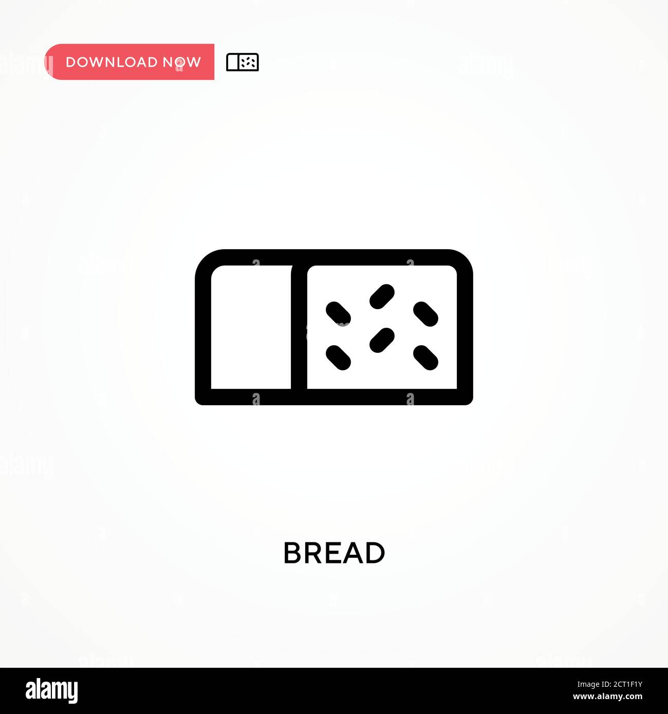 Bread Simple vector icon. Modern, simple flat vector illustration for ...