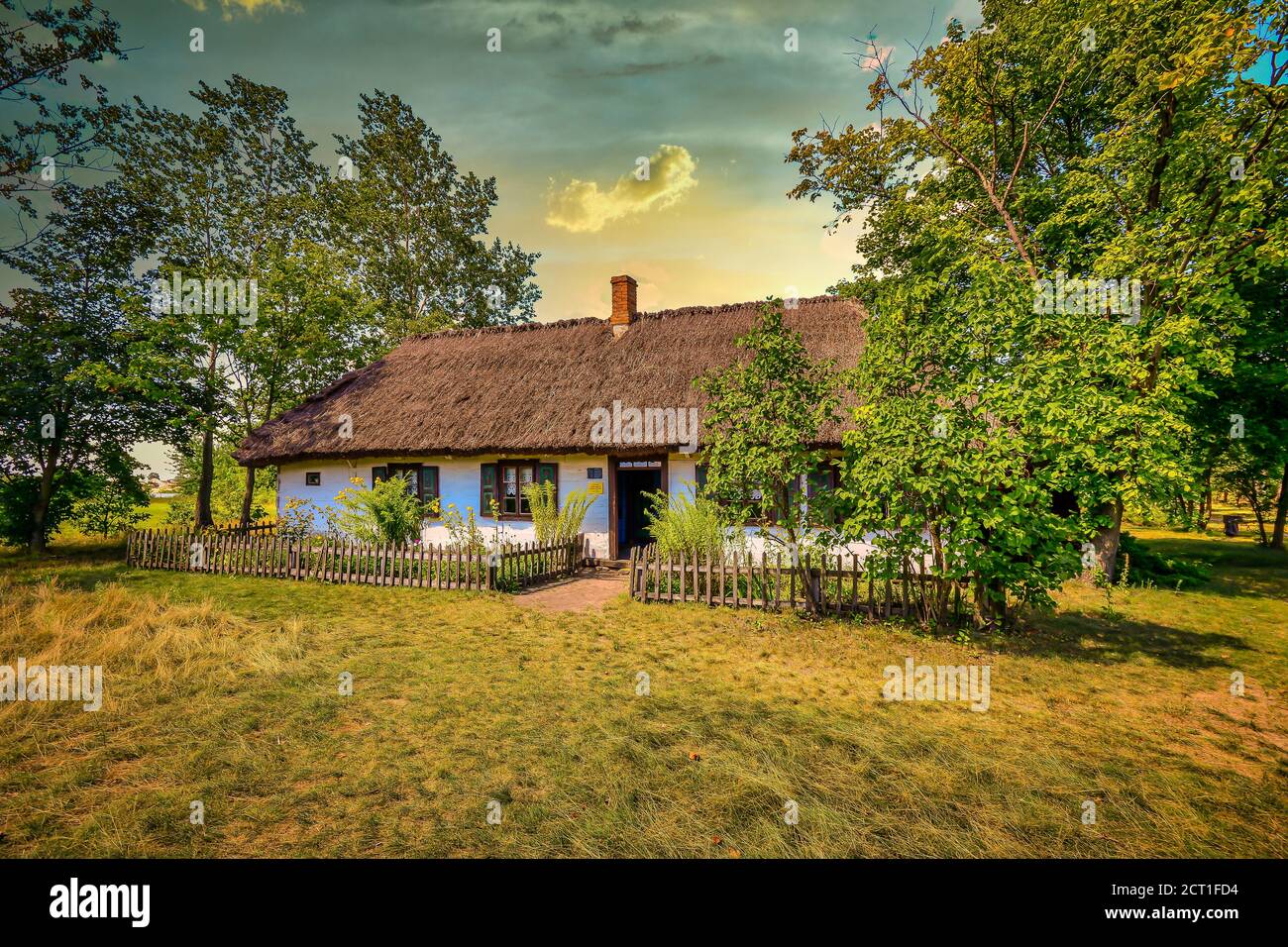 Old, historic rural buildings, Poland Stock Photo - Alamy