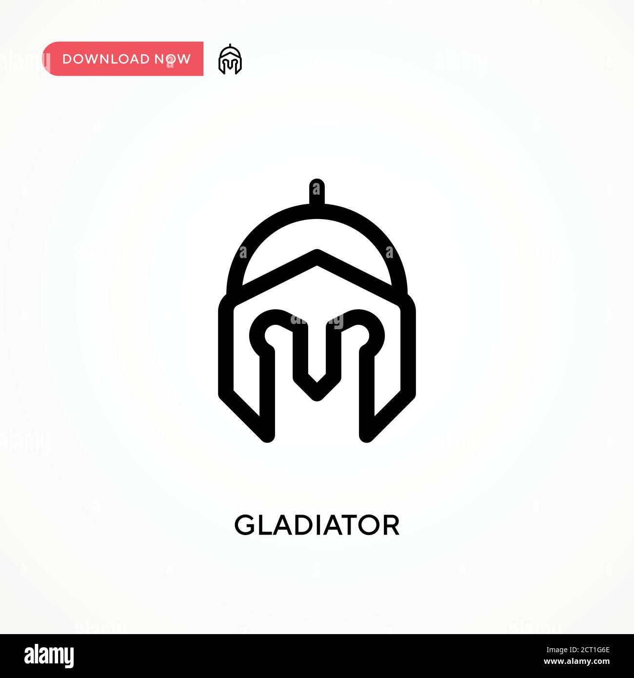 Gladiator Simple vector icon. Modern, simple flat vector illustration ...