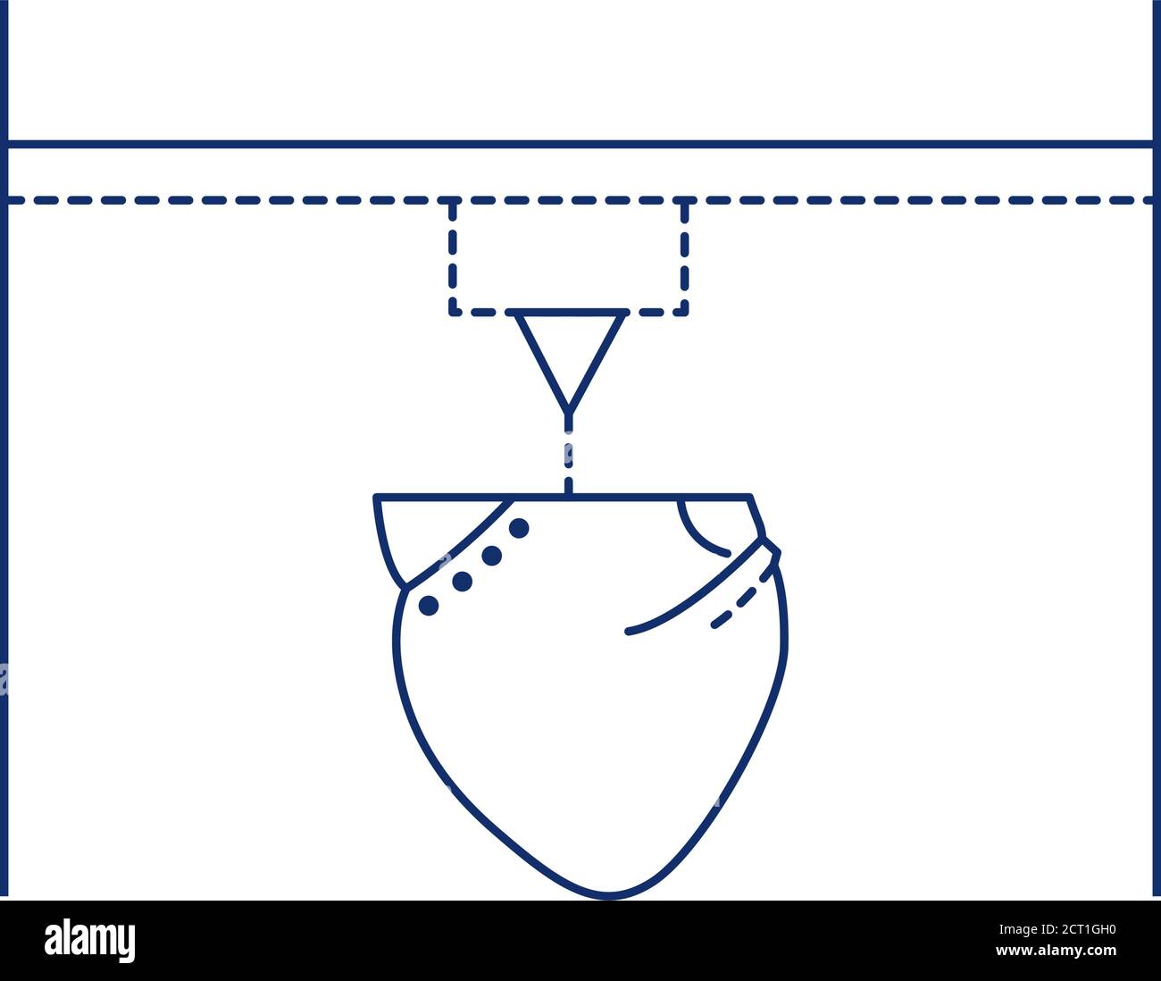 3D printer black line icon. Device. Uses the method of layer-by-layer ...