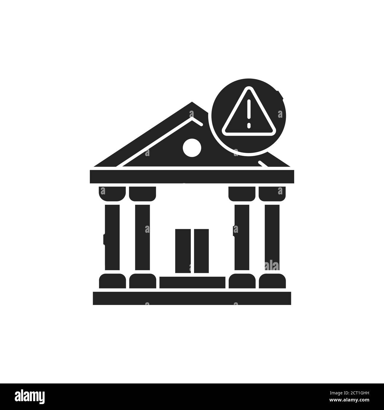 Banking scam black glyph icon. Illegal action. Financial fraud ...