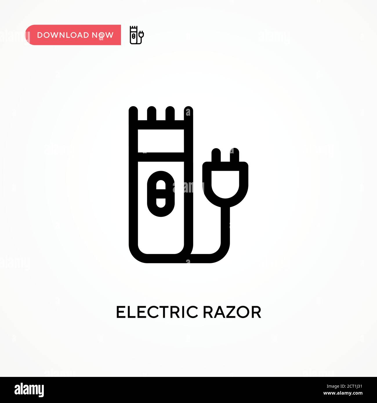 Electric razor Simple vector icon. Modern, simple flat vector ...