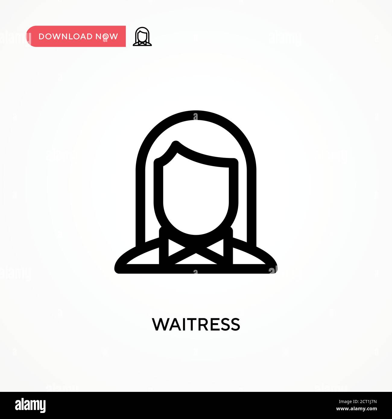Waitress mask Stock Vector Images - Alamy