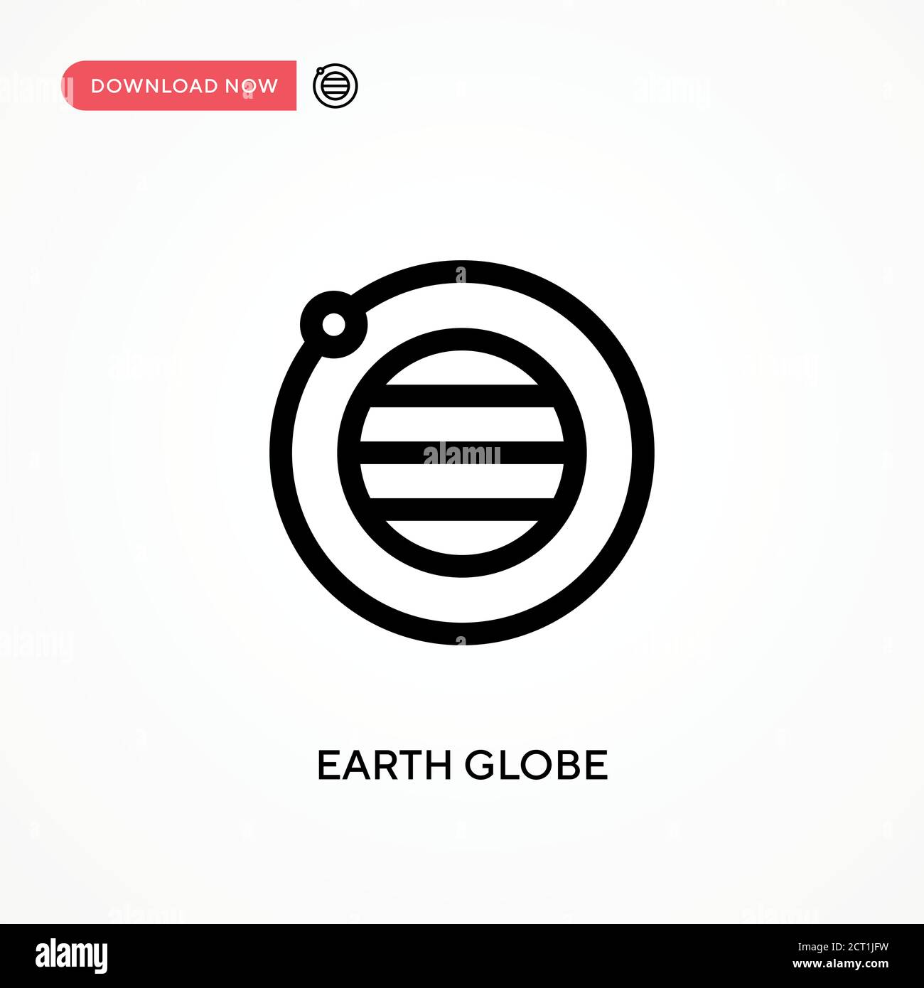 Earth globe Simple vector icon. Modern, simple flat vector illustration ...
