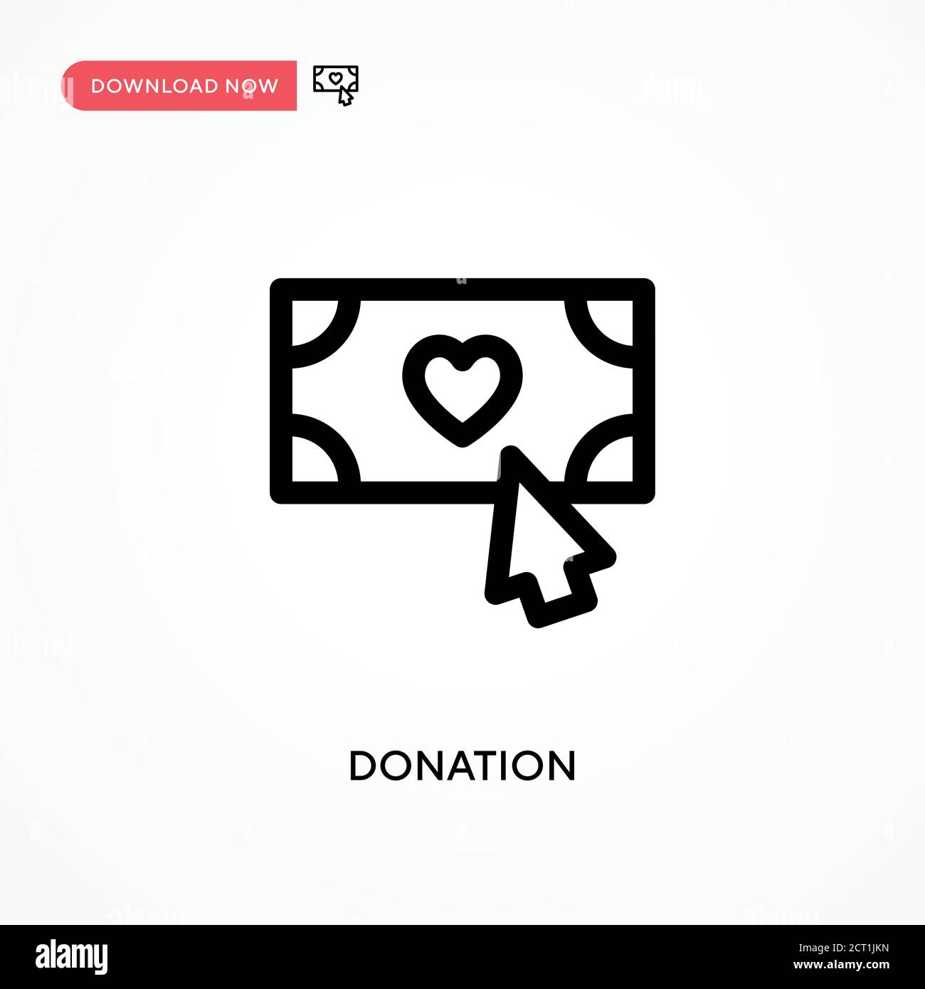 Donation Simple vector icon. Modern, simple flat vector illustration ...