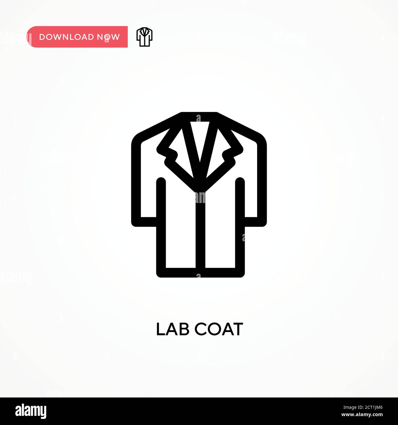 Lab coat Simple vector icon. Modern, simple flat vector illustration ...