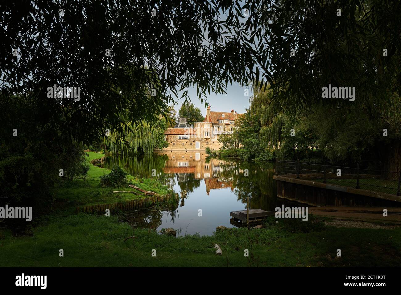 Darwin college university of cambridge england river cam reflection hi ...