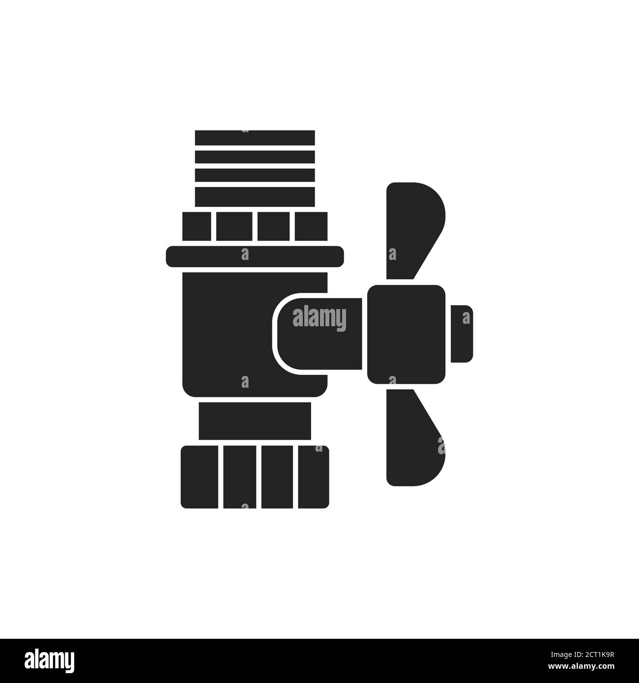 The opening and closing valve Black and White Stock Photos & Images - Alamy