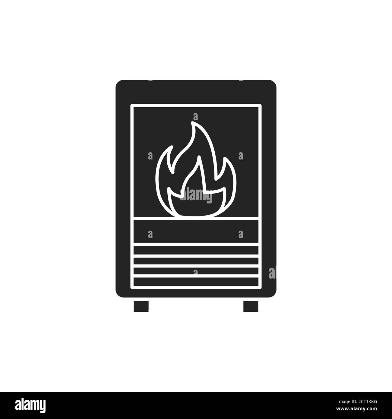 Chimney fire heating heating Stock Vector Images - Alamy