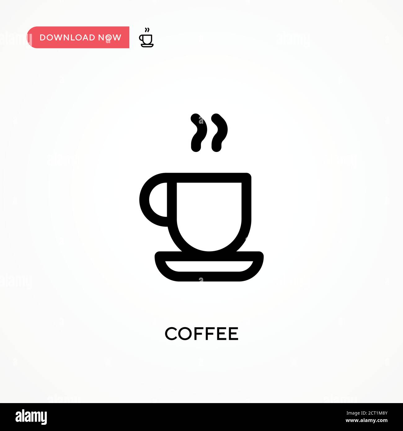 Coffee Simple vector icon. Modern, simple flat vector illustration for ...