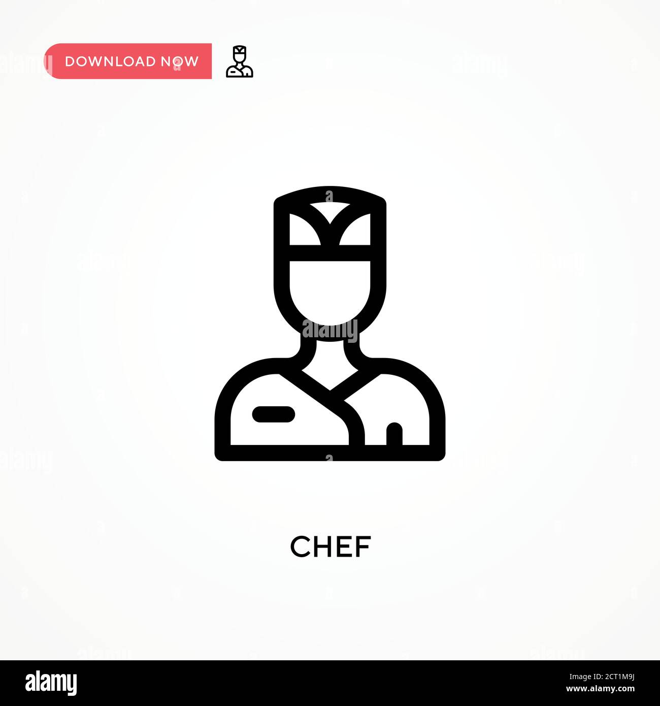 Chef man preparing cook closeup Stock Vector Images - Alamy