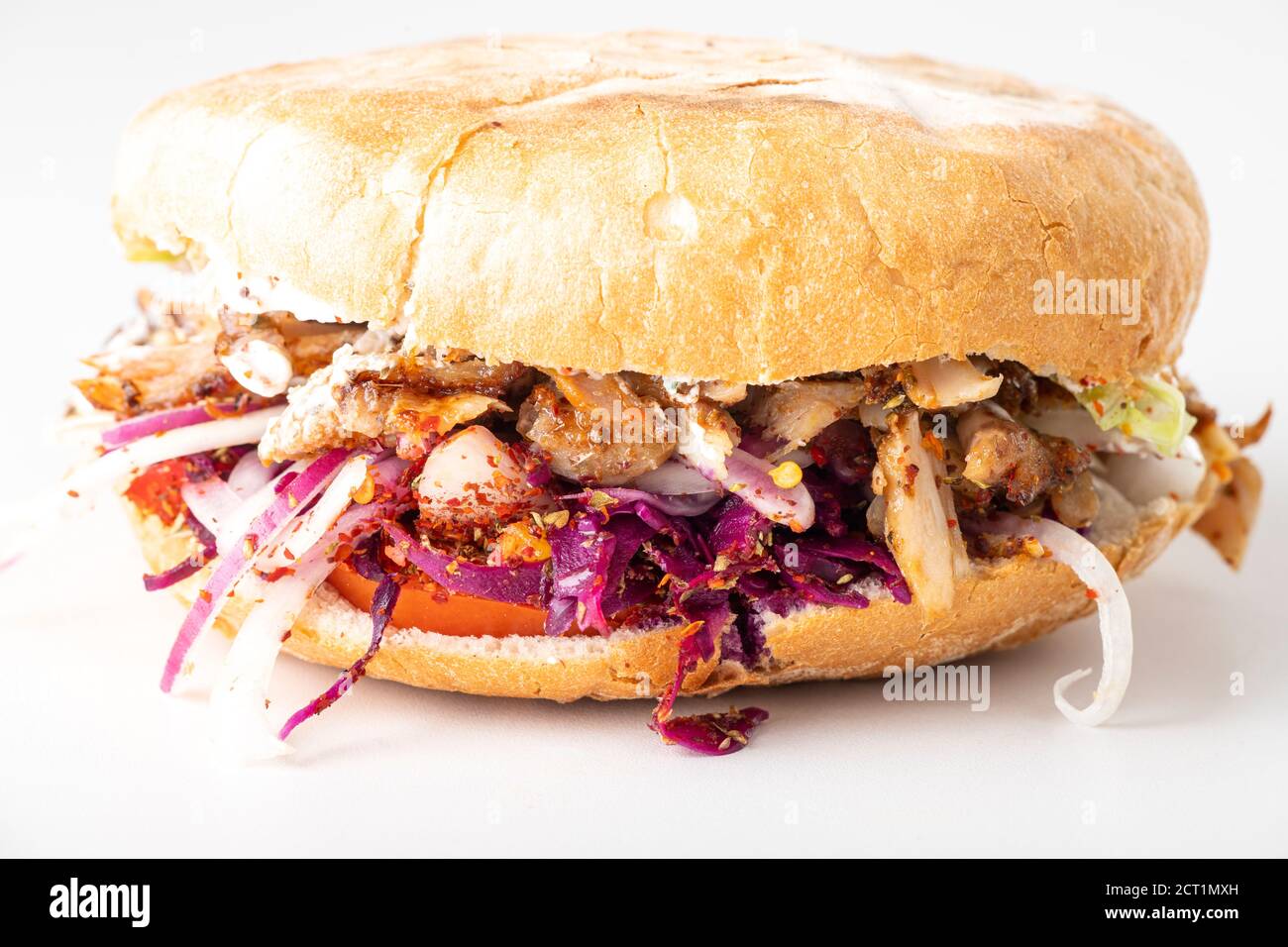 closeup of a doner kebap in pita bread Stock Photo - Alamy
