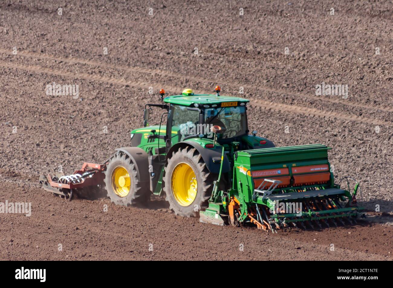 Tractor ploughing coastal farming hi-res stock photography and images ...