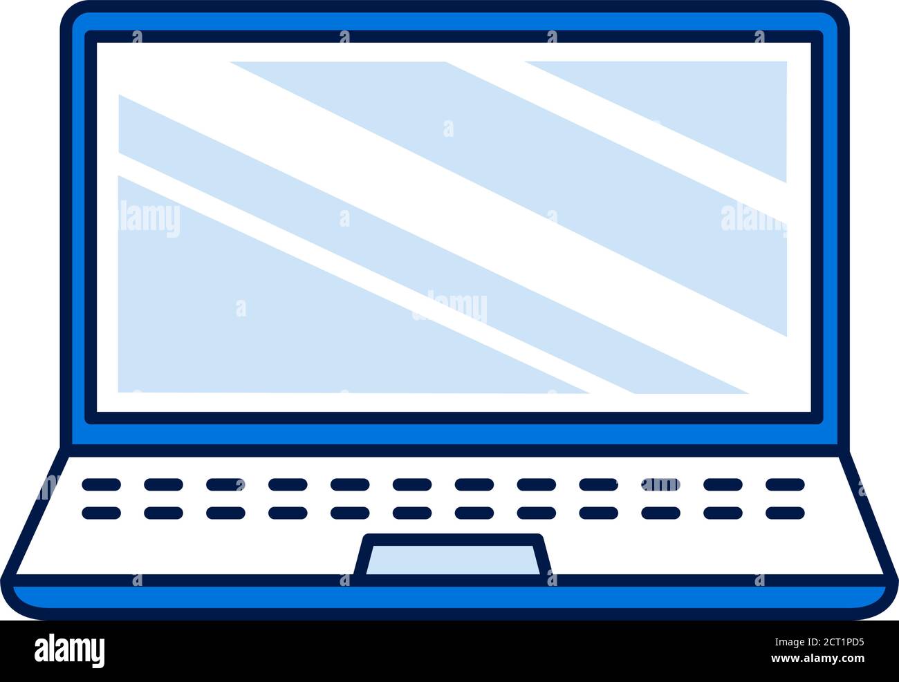 Laptop color line icon. Portable computer. Pictogram for web page ...