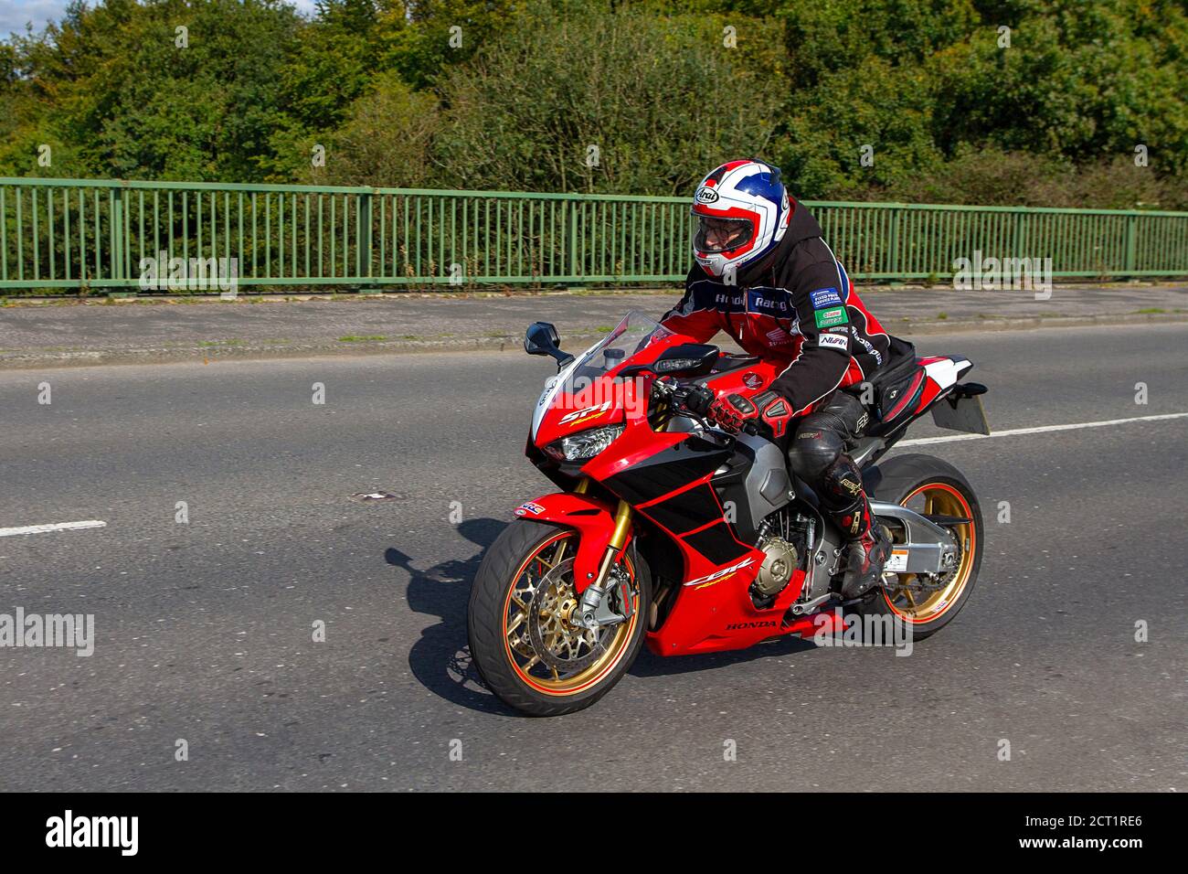 2018 Honda CBR 1000 S1-J; Motorbike rider; two wheeled transport ...