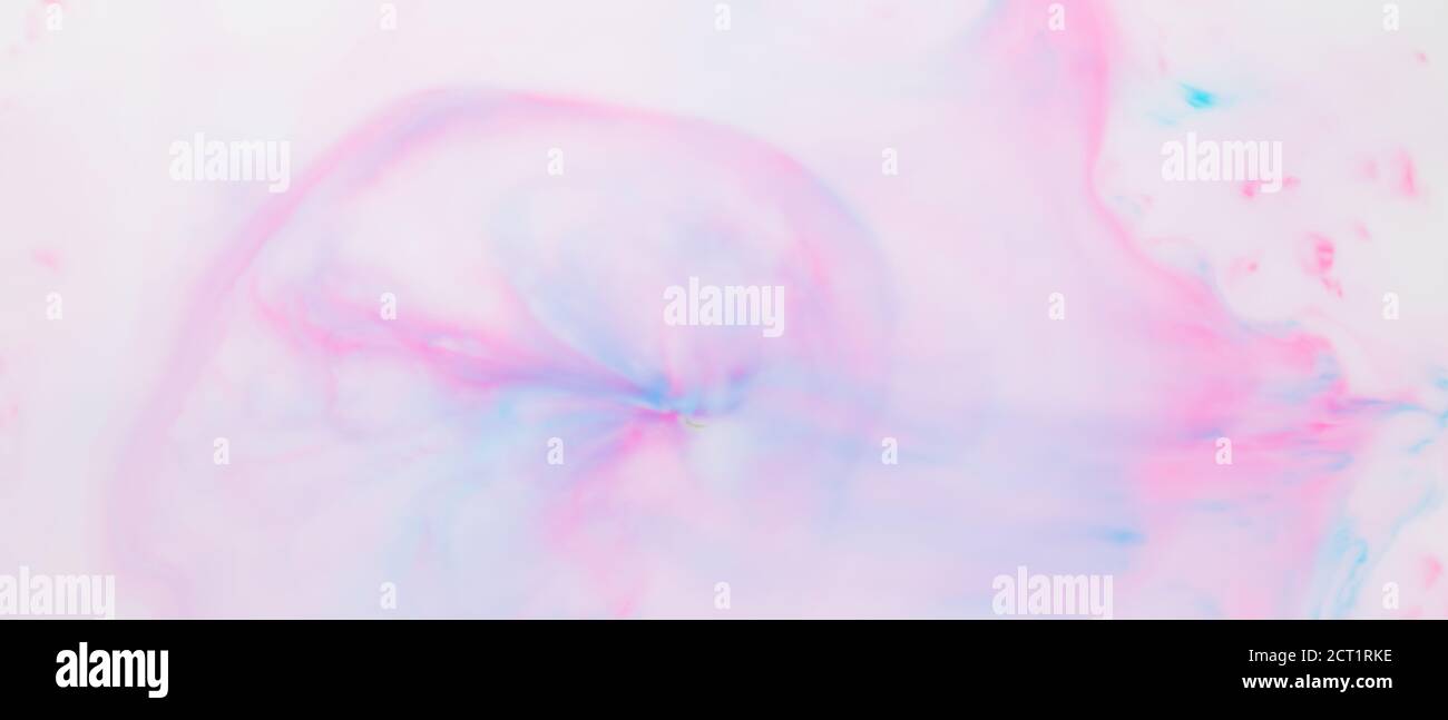 Fluid art texture. Pink blue background from liquid. Photography of ...