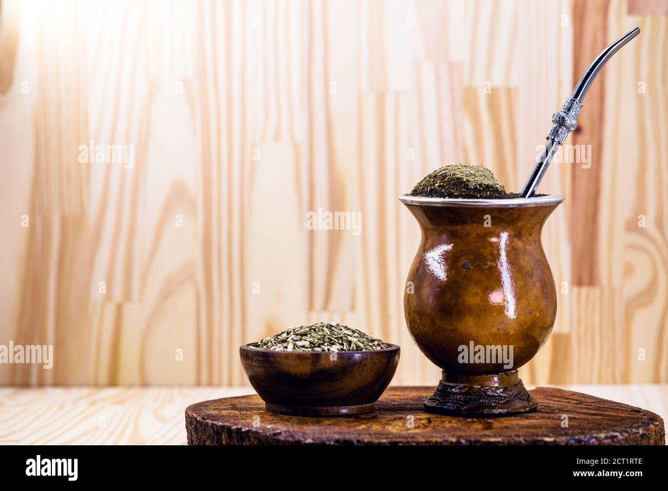 Traditional Argentinian, Brazilian and Uruguayan yerba tea in a gourd ...