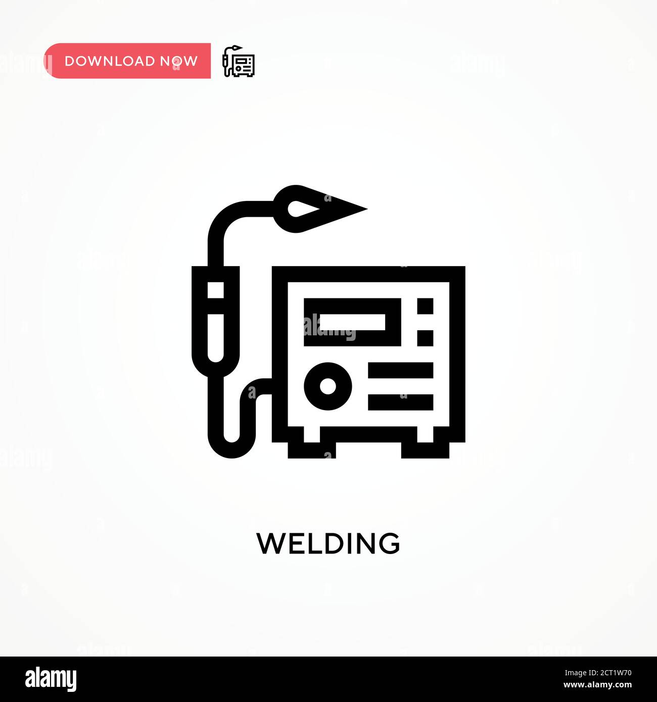 Welding Simple vector icon. Modern, simple flat vector illustration for ...