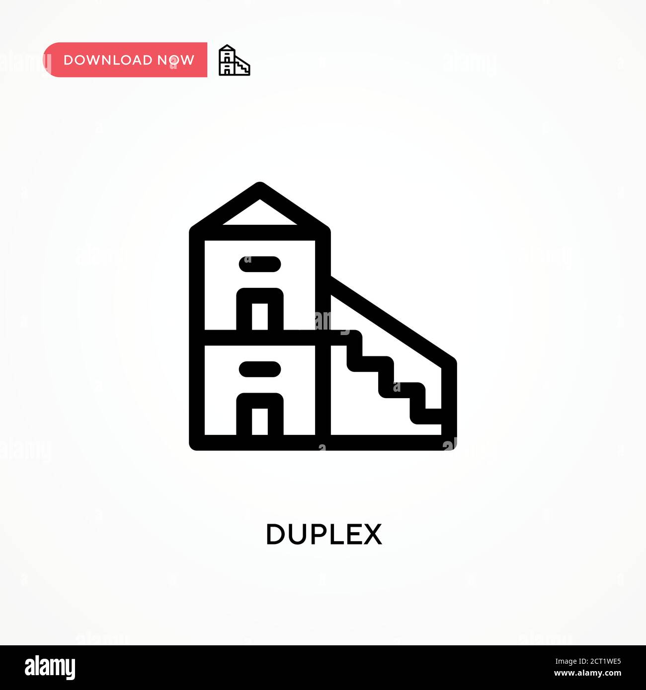 Duplex Simple vector icon. Modern, simple flat vector illustration for ...