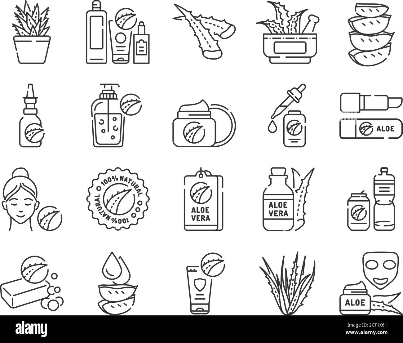 Aloe vera cosmetics products Black and White Stock Photos & Images - Alamy