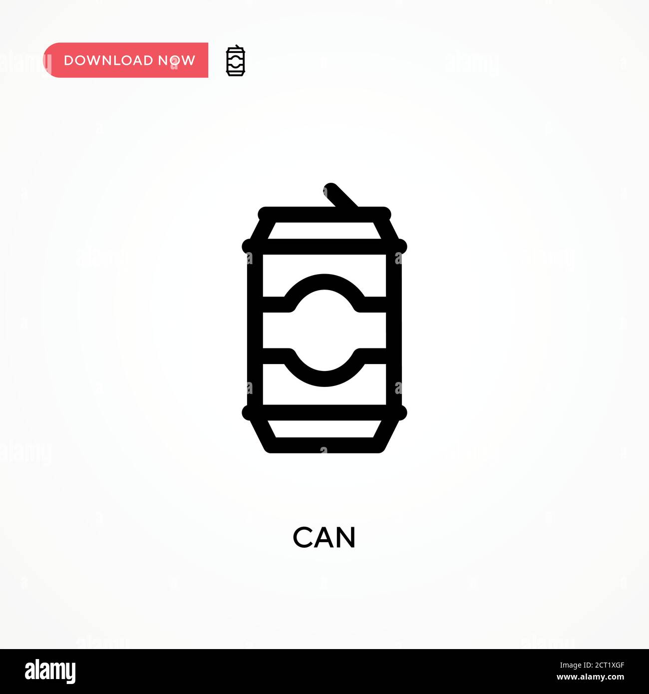 Can Simple vector icon. Modern, simple flat vector illustration for web ...