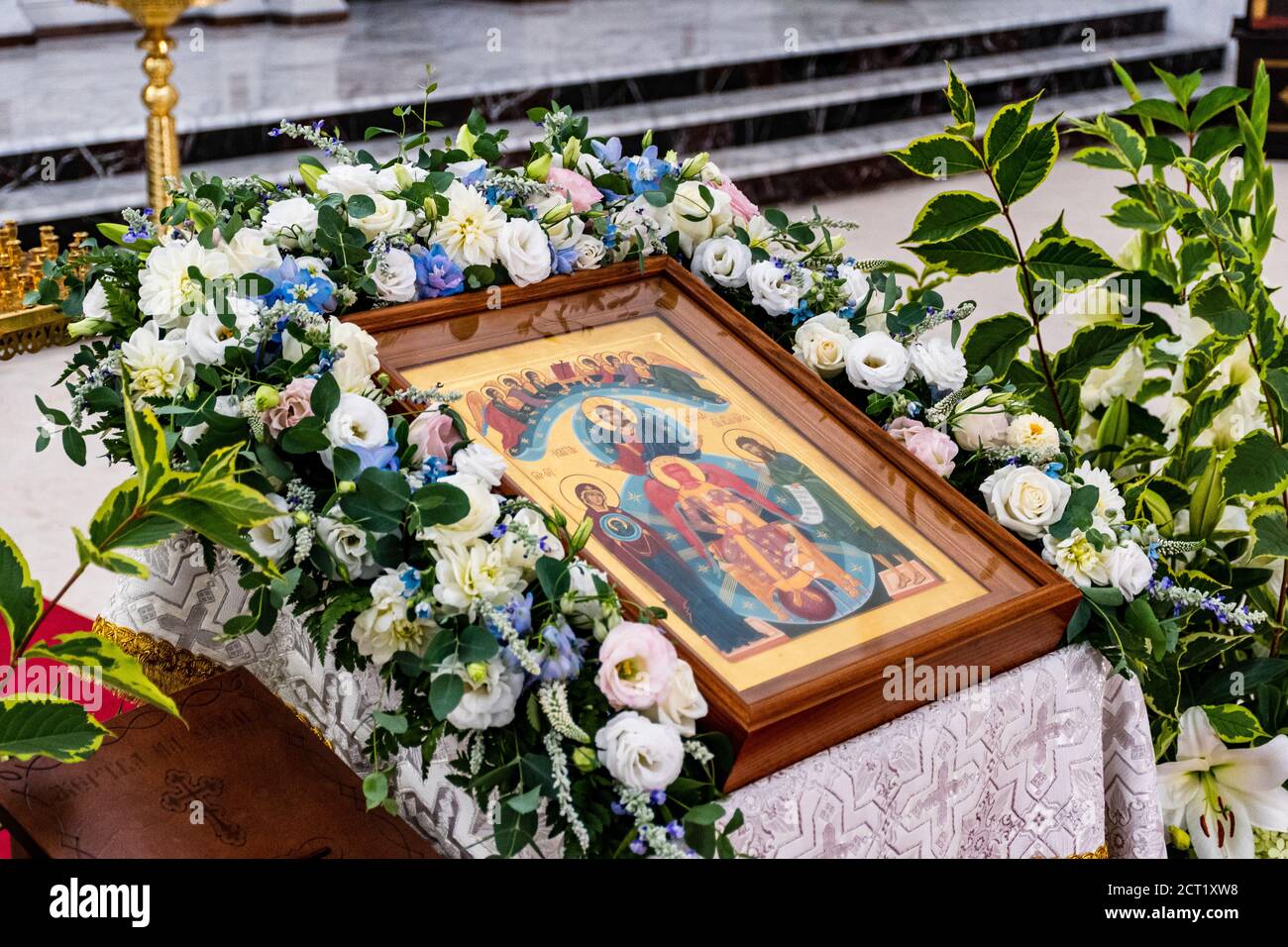 Holy Icon in the Orthodox Church Stock Photo - Alamy