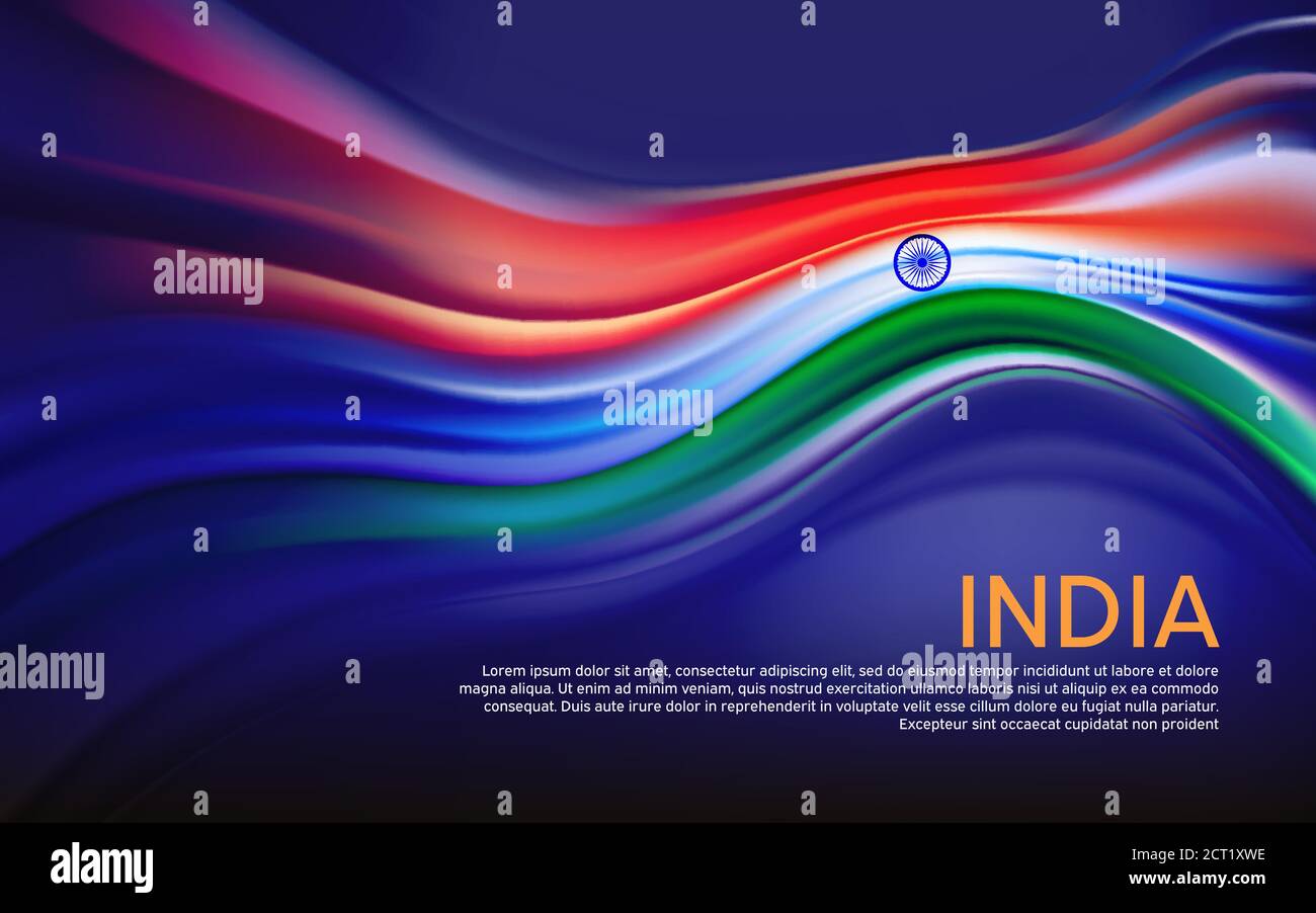 Indian Flag Background For Poster