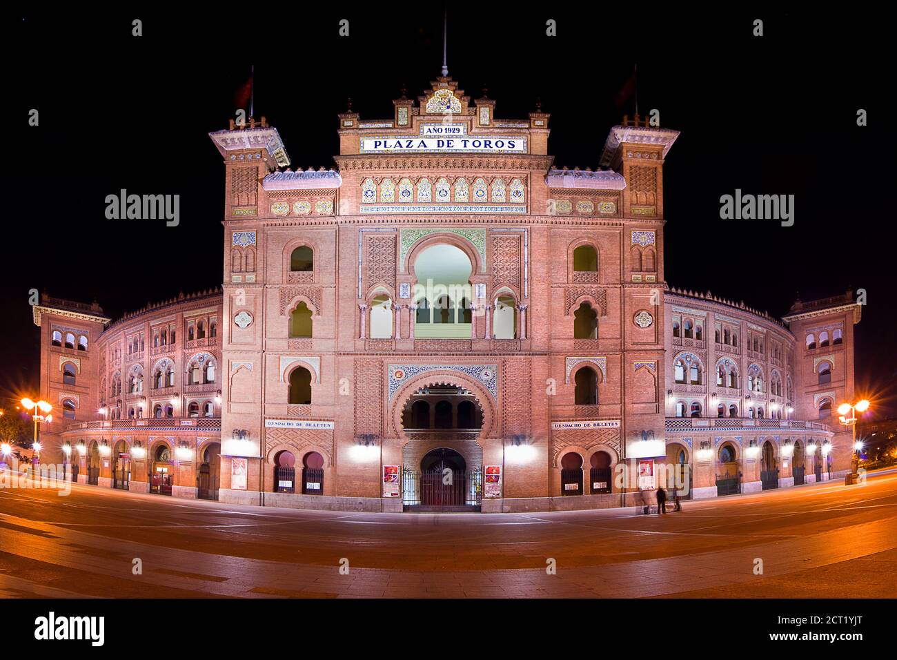 View of the most famous Bullfight Field in Madrid, Plaza de Toros de ...